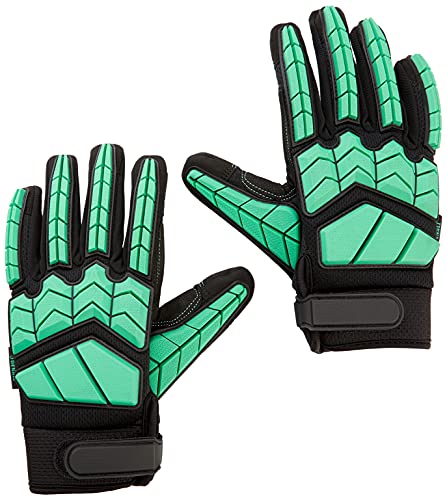 Amazon Brand - Denali Impact Mechaincs Work Glove with GEL Reinforced Palm Patch, Large
