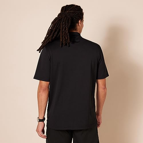 Amazon Essentials Men's Regular-Fit Quick-Dry Golf Polo Shirt - Discontinued Colors, Black, Medium