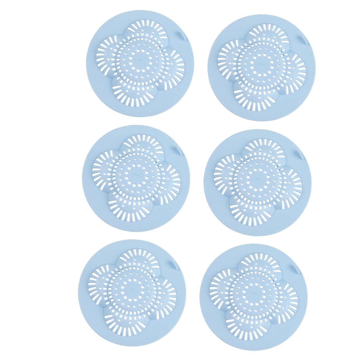 DOITOOL 6PCS Sink Filter Strainer Sink Strainer Bathtub Stopper for Bathroom Sink Drain Filter Kitchen Sink Plug Hair Drain Filter Toilet Sink Cover Floor Drain Cover Makeup Earth Tones