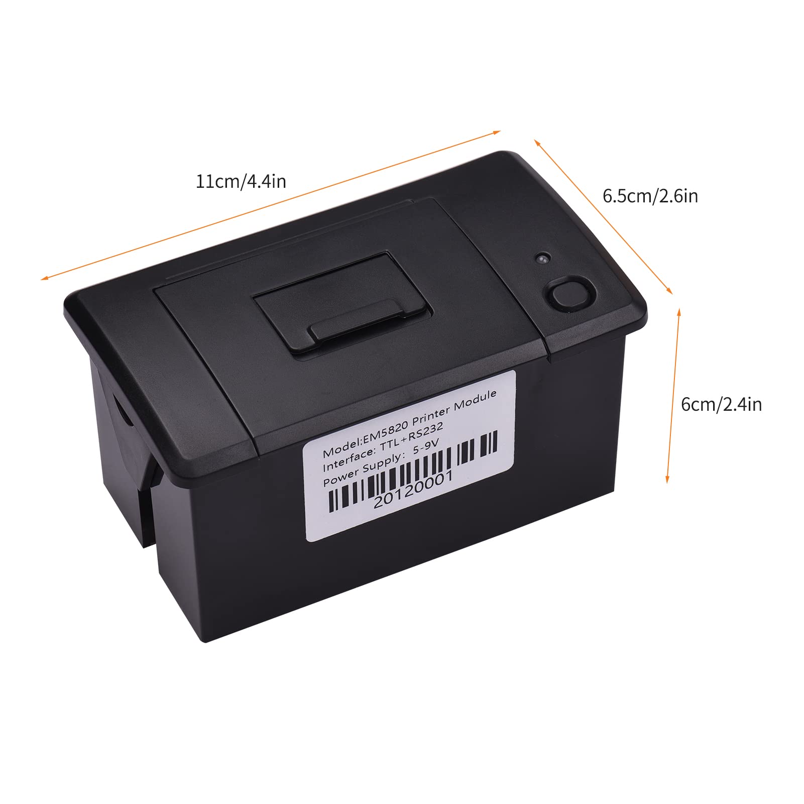 HUIOP Thermal Receipt Printer,Embedded Thermal Receipt Printer 58MM Mini Printing Module Low Noise with USB/RS232/TTL Serial Port Support ESC/POS Commands for Weighing Apparatus Cash Register