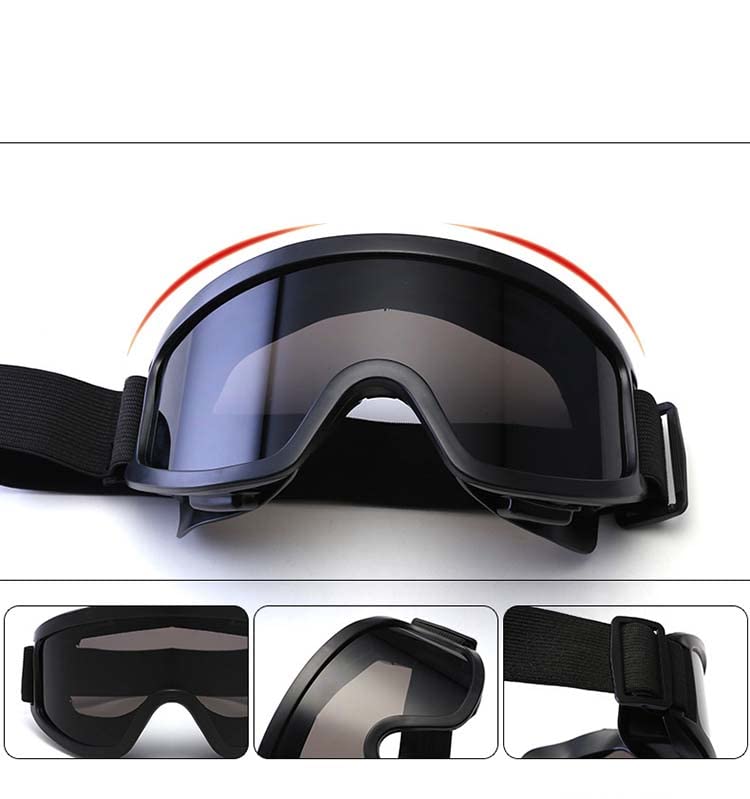 Airbin Motorcycle Glasses UV Protection Windproof Anti-Glare Bike Skating Skiing Ski Goggles Snow Goggles