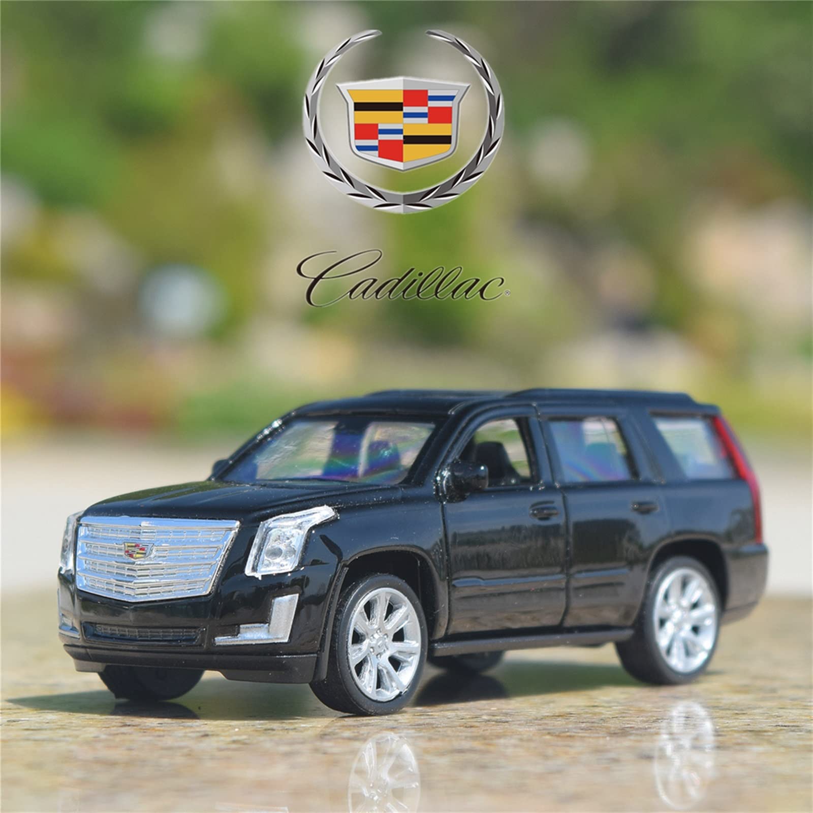 APLIQE Scale Model Vehicles for Cadillac Escalade SUV Alloy car Model die-Casting Metal Toy car Pull-Back car Model 1:36 Sophisticated Gift Choice