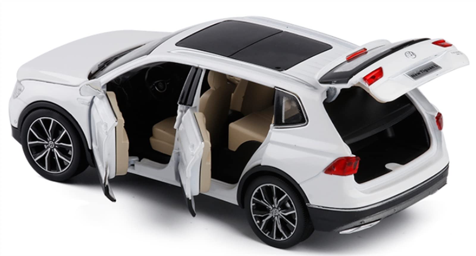 APLIQE Scale Model Vehicles for Alloy Pullback Car High Imitation Tiguan L Car Model Door Music Children's Toys 1:32 Sophisticated Gift Choice