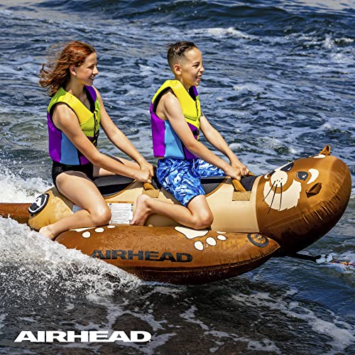 AIRHEAD Towable Animal Tube, Otter, 1-2 Rider Towable Tube for Boating