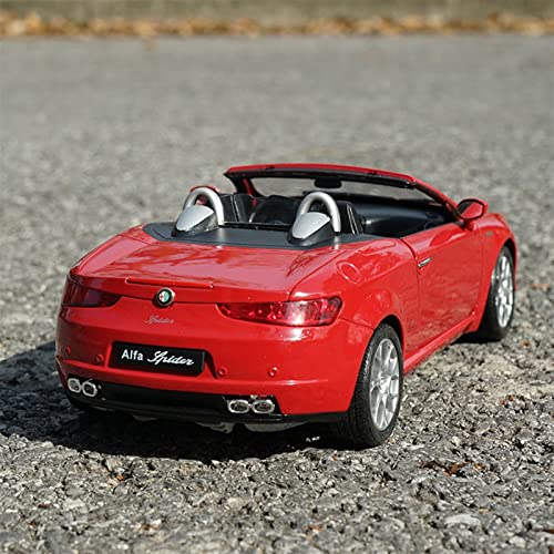 APLIQE Scale Model Vehicles for Alfa Romeo Spider Roadster Alloy Simulation Car Model Souvenir 1:18 Sophisticated Gift Choice