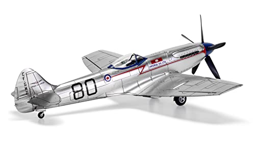 Airfix Model Set - A05139 Supermarine Spitfire MKXIV Civilian Schemes Model Building Kit - Plastic Model Plane Kits for Adults & Children 8+, Set includes Sprues & Decals - 1:48 Scale Model