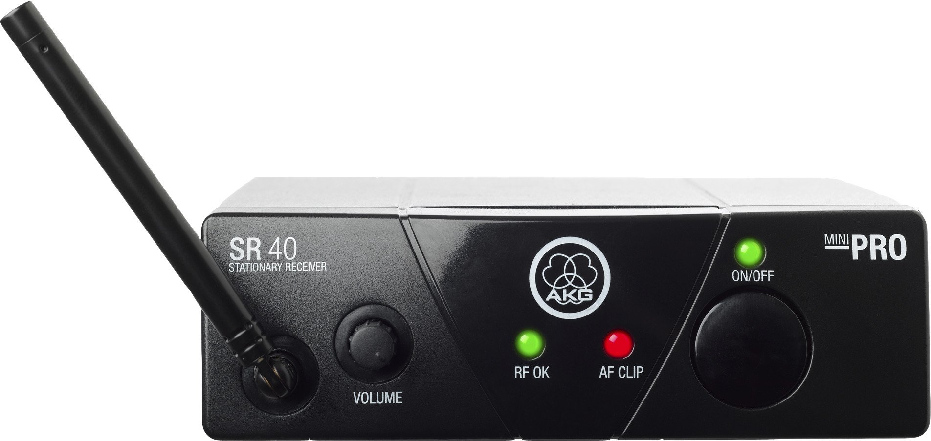 AKG Pro Audio WMS40MINI Vocal Set Band US25C Wireless Microphone System, with SR40 Receiver and PT40 Mini Pocket Transmitter, Black