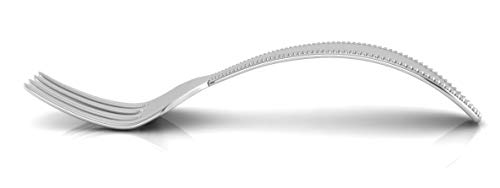 Krysaliis Sterling Silver Beaded Feeding Baby Spoon - Premium Quality Food Grade Standard .925 Solid Sterling Silver Spoon - Engravable Gift For Baby with a Beautiful Gift Box