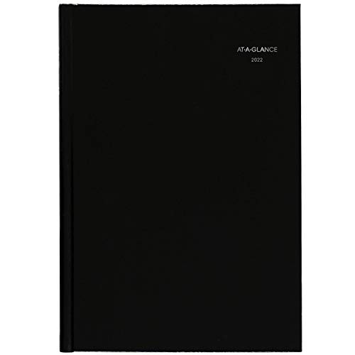 AT-A-GLANCE 2022 Monthly Planner by AT-A-GLANCE, 8" x 11-3/4", Large, Hardcover, DayMinder, Black (G470H00)