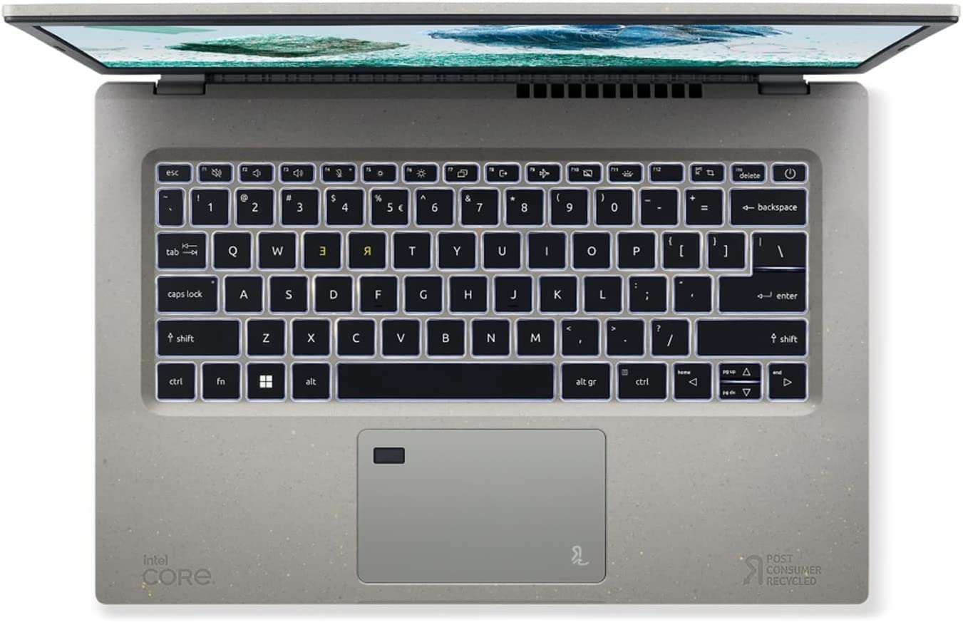 acer Aspire Vero 14" FHD LED-Backlit Laptop, Intel Core i7-1255U EVO 1.70GHz, 16GB RAM 1TB SSD, Windows 11 Home, Backlit Keyboard, Bluetooth, Finger Print Reader, 1080p Webcam, Gray + Accessories