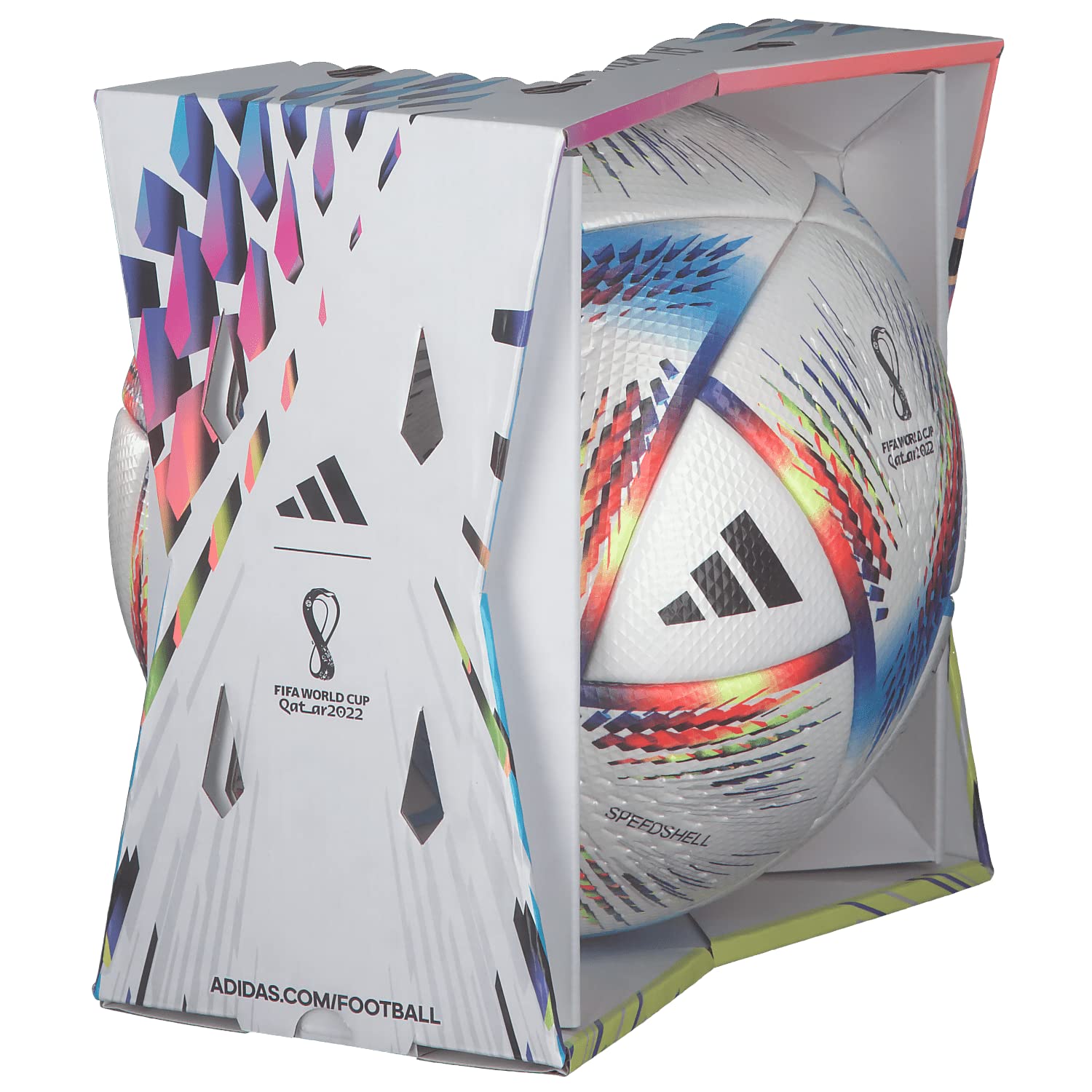 Adidas H57783 Rihla Pro Recreational Soccer Ball Unisex White / Pantone 5
