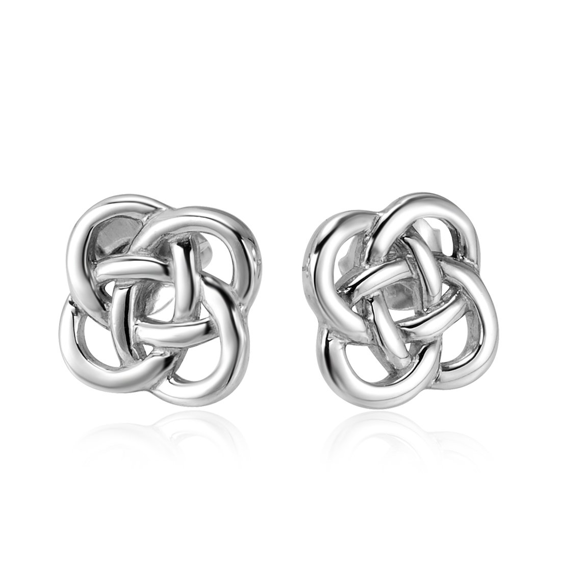 925 Sterling Silver Celtic Knot Stud Earrings