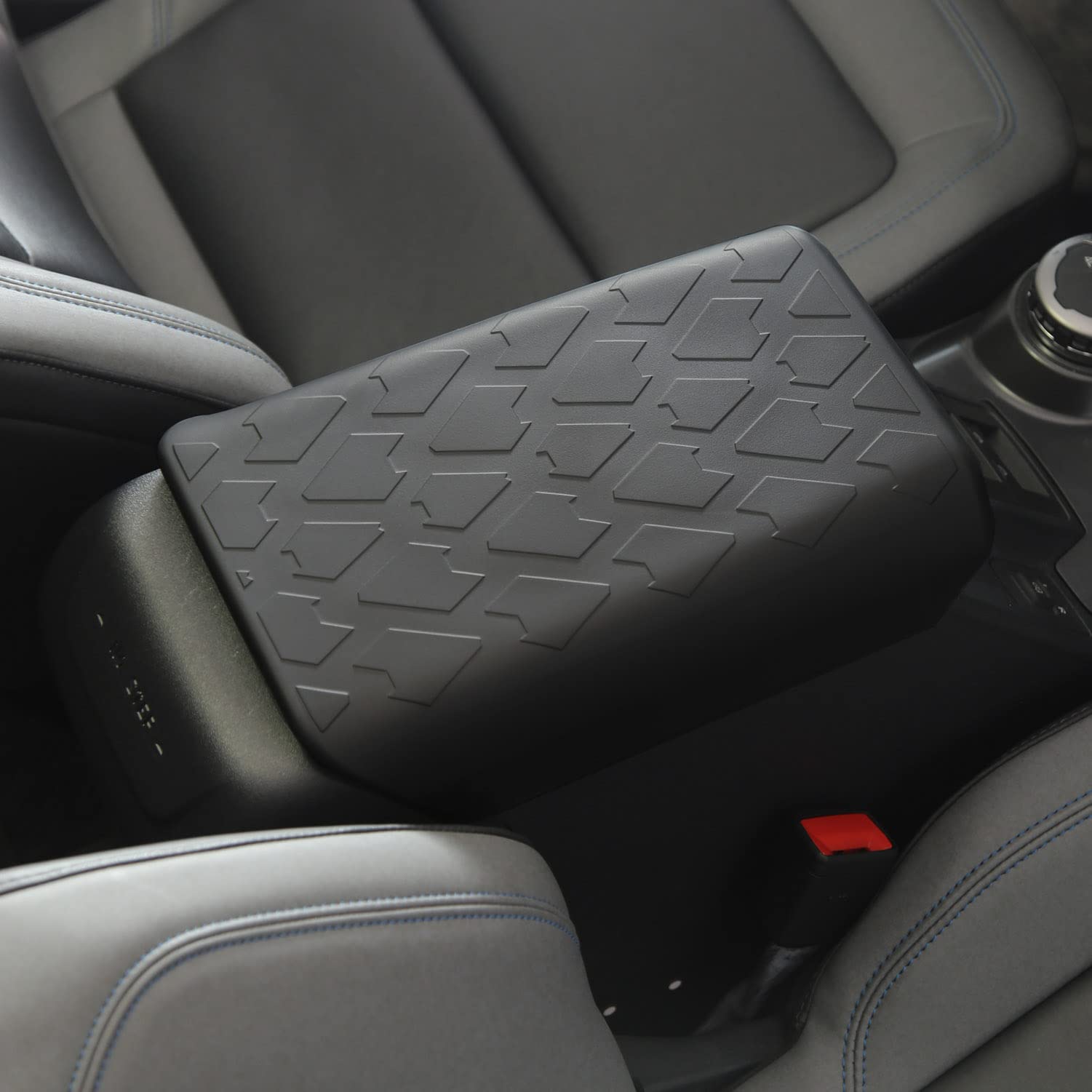 ANMOSVO for Ford Bronco 2021 2022 2023 2024 Center Console Cover - TPE & Waterproof Car Armrest Pad Cover, Scratch Resistance Armrest Cushion 2021 2022 2023 2024 Bronco 2/4 Doors Interior Accessories