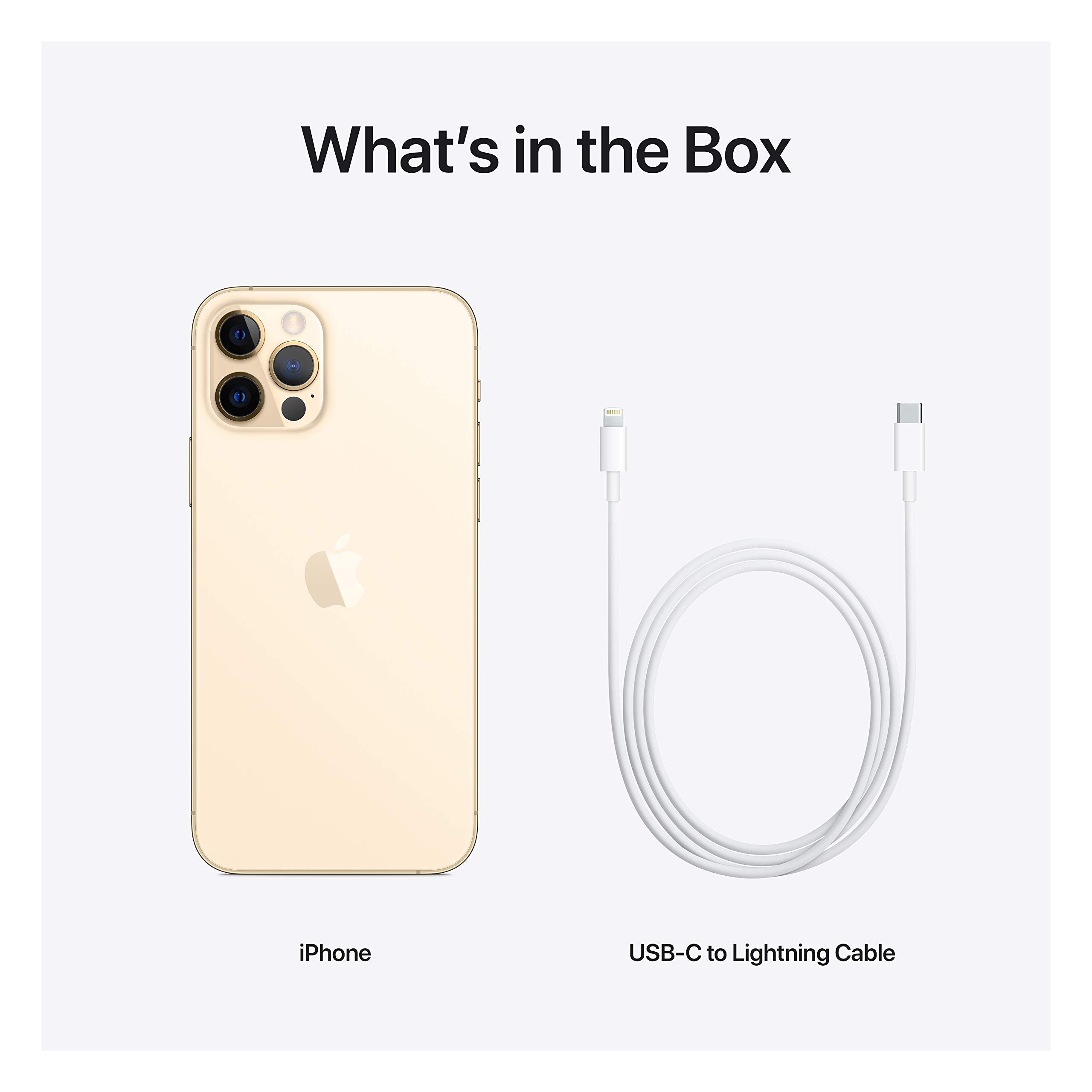 Apple iPhone 12 Pro (256GB, Gold) [Locked] + Carrier Subscription