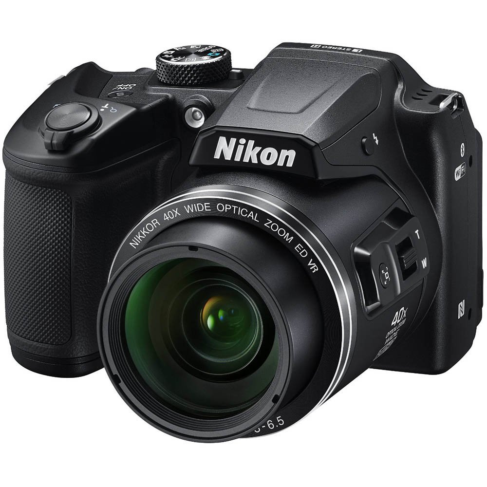Nikon COOLPIX B500 16MP 40x Optical Zoom Digital Camera with Built-in Wi-Fi Black Bundle with 16GB SDHC High Speed Memory Card and Camera Bag for DSLR
