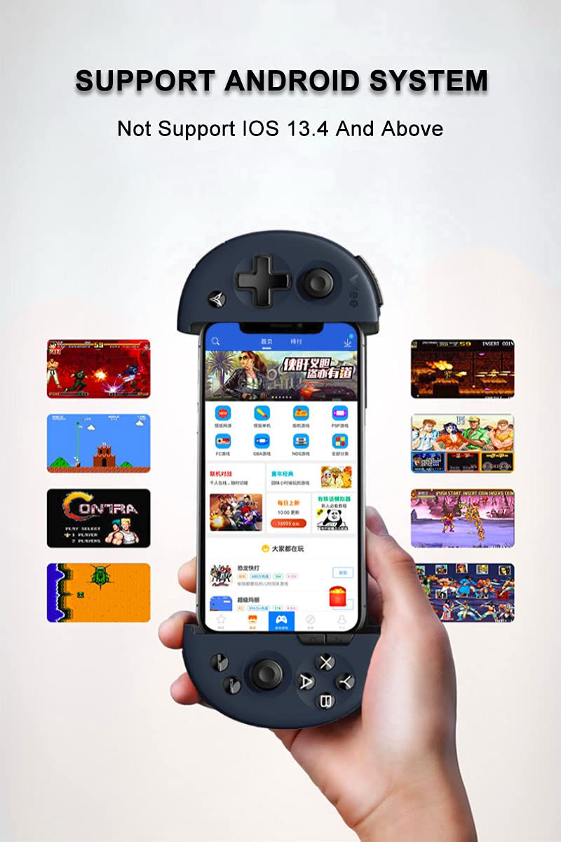 FLYDIGI Wee2T Telescopic Gamepad with Carry Case, Portable Gamepad with Flymapping Technology, Compatible for Android Gaming Devices within 3.5-6.3 Inch (75-165mm). Faster Connection.