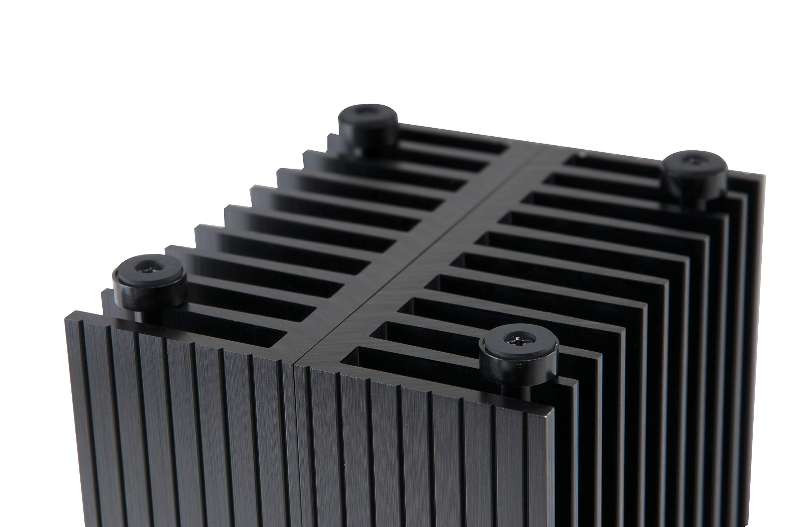 Akasa Turing, Intel 8th Gen NUC (Bean Canyon), PC Fanless Cooling Case, Intel NUC 8 Aluminum Chassis, IR, Heatsink, Antenna Hole, 2.5" SSD HDD, Vertical/Horizontal Computer Case, A-NUC45-M1B