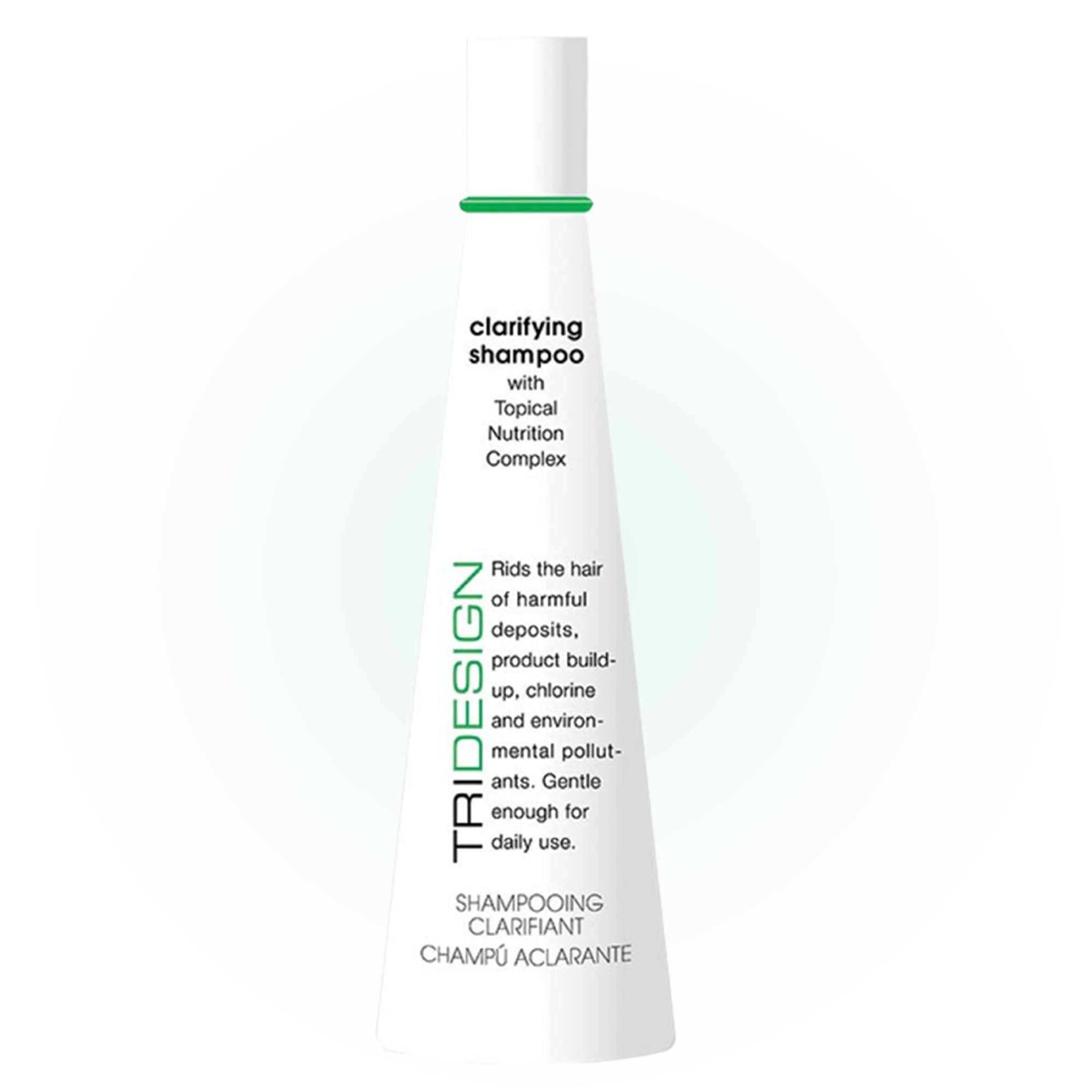 TRI Design Hair Care Clarifying Shampoo - Liquid Shampoo for Hair Deep Cleansing - Build Up & Impurities - Perfect Hair Care Products & Everyday Shampoo - 10.5 fl. oz.