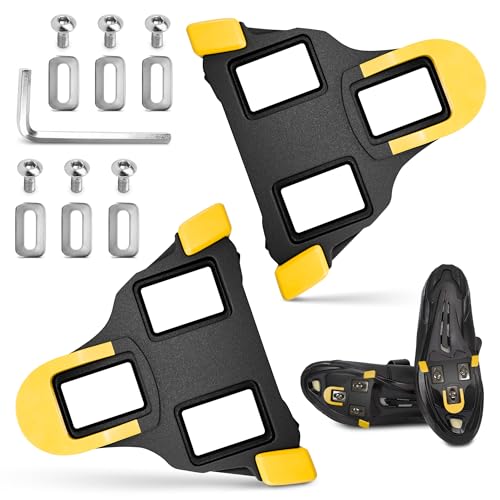 Baidell Bike Cleats, 6 Degree Float Compatible Shimano SPD-SL Cleats, Cycling Pedals Cleat, Road Bicycle Cleat Set, Indoor Clip for Specialized Peloton Shoes Women — SPD SL Cleats Bike Shoes for Men