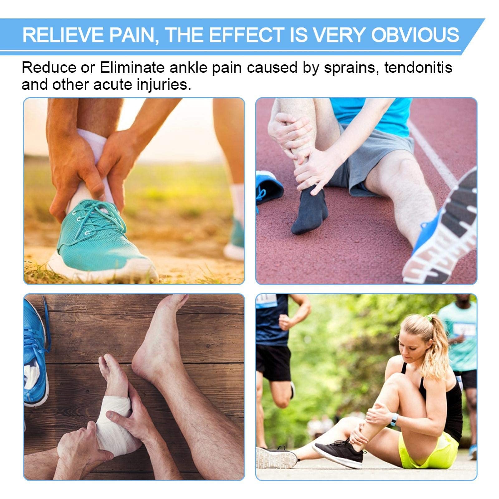 Ankle Support Brace, Adjustable Breathable Elastic Stabiling Ligaments Foot Sleeve for Running, Basketball, Injury Recovery, Sprain, Men and Women