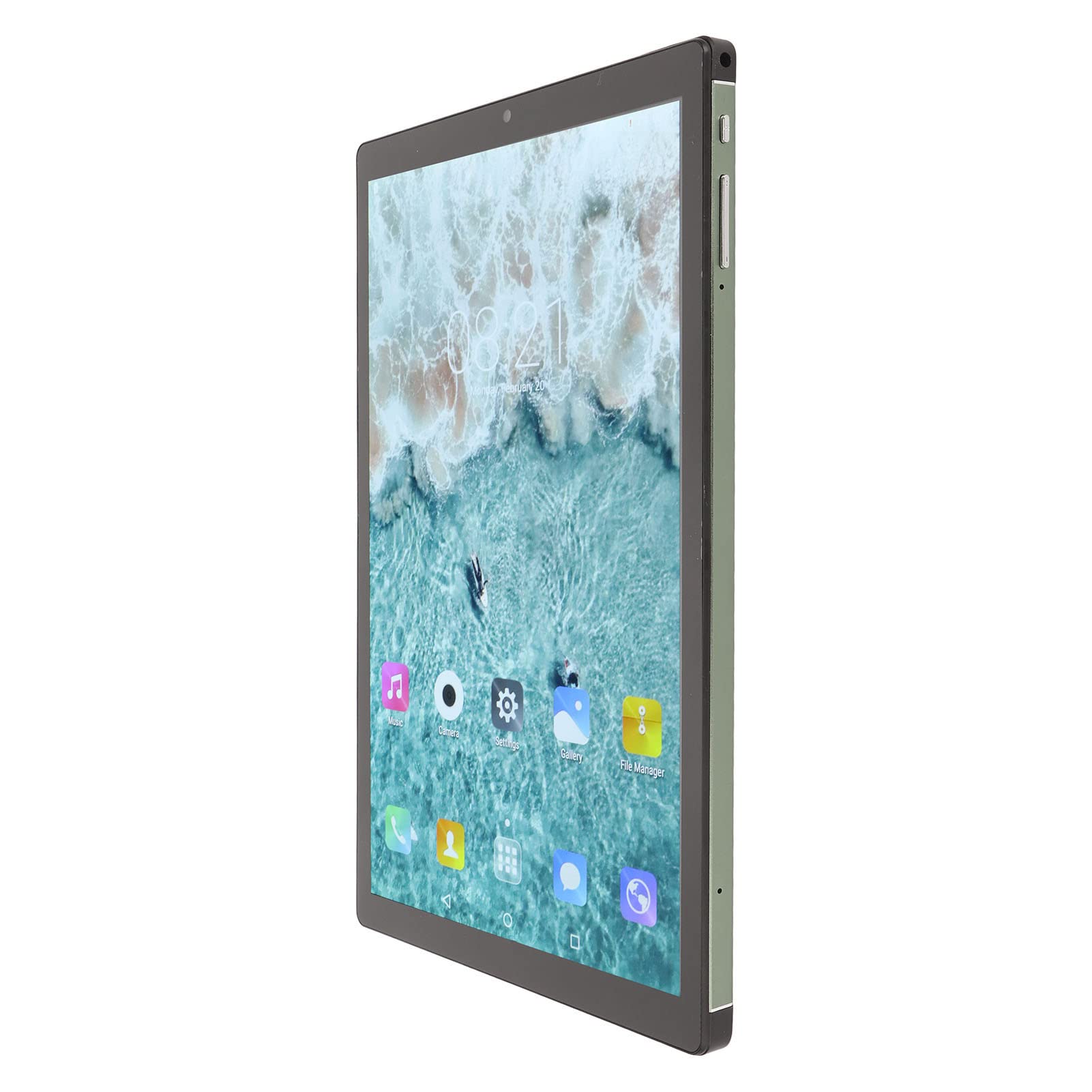 ANGGREK 10.1in HD Tablet, 4GB RAM 64GB ROM, 2560x1600 Resolution, Dual Cameras, Support 2.4G 5G WiFi, 5800mAh Battery, 12, Green (US Plug)