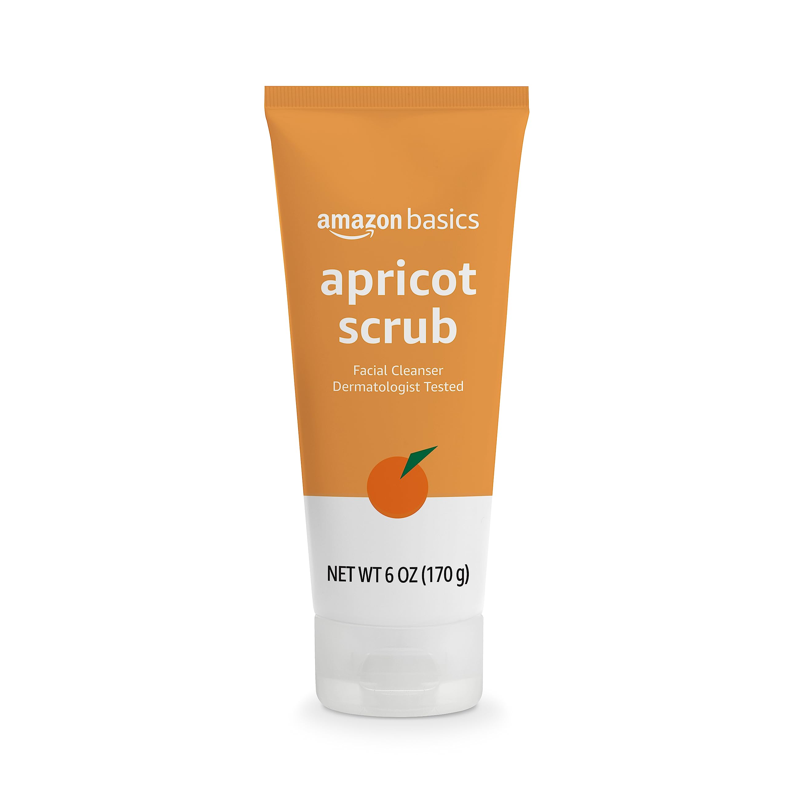Amazon Basics Apricot Scrub Facial Cleanser, 6 Ounce (Pack of 3) (Previously Solimo)