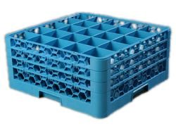 Carlisle RG25-314 Opticlean Compartment Glass Rack with 3 Extenders