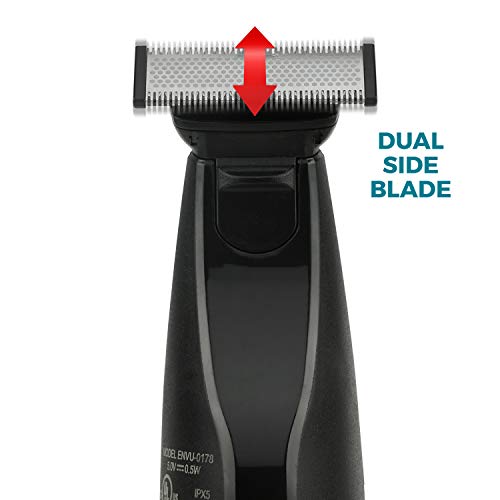 Amazon Brand - Solimo Rechargeable Beard Trimmer with 1 Blade, 3 Combs and Charging Cable