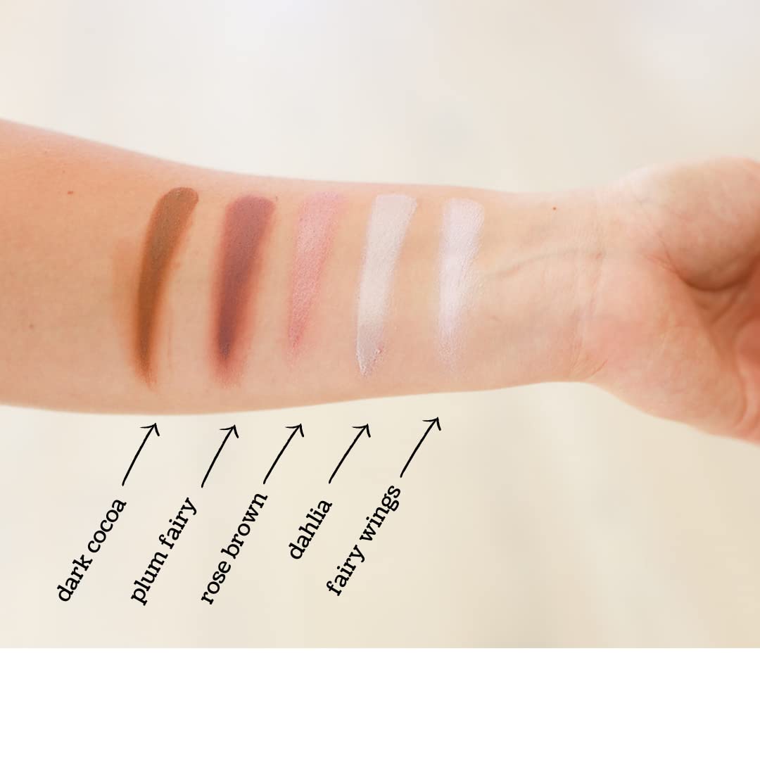 Lauren Brooke Cosmetiques Cream Eyeshadow | Natural Organic Eyeshadow, Richly Pigmented Eye Makeup, Creme Eyeshadow For Women (Rose Brown (Shimmer))
