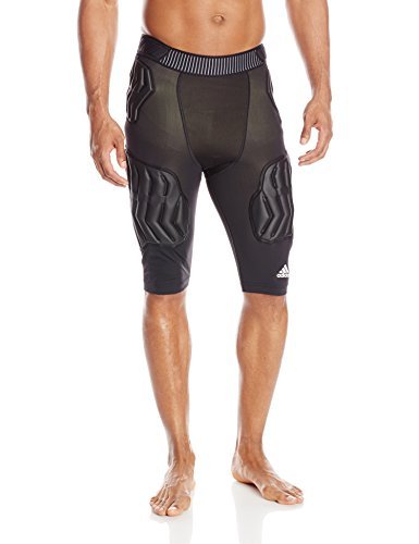 adidas Men's BLK Padded Short Size LT