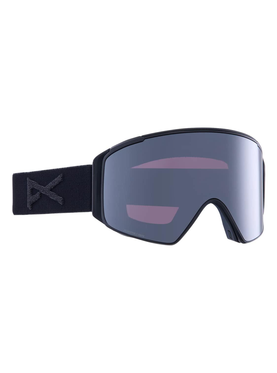 Anon M4S Cylindrical Snapback Goggles + Bonus Lens + MFI face mask, Frame: Smoke, Lens: Perceive Sunny Onyx (6% / S4), Spare Lens: Perceive Variable Violet (34% / S2)