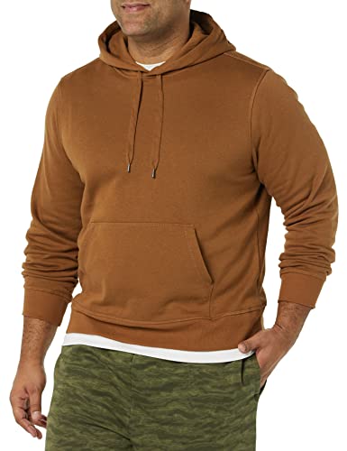 Amazon Essentials Men's Fleece Hoodie (Available in Big & Tall), Toffee Brown, Large