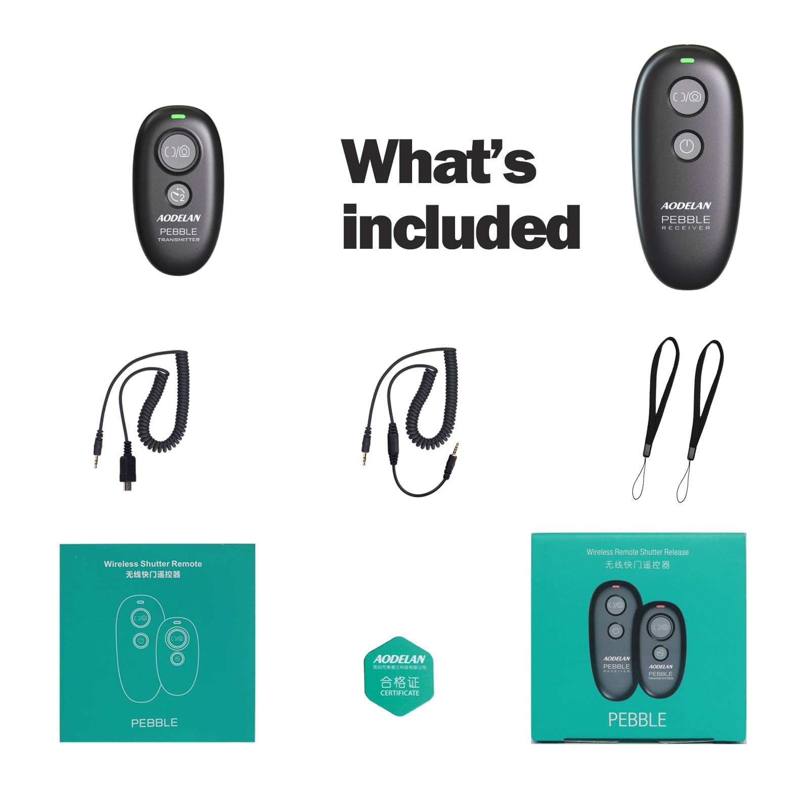 AODELAN Wireless Shutter Release for Olympus OM-D E-M10 Mark II, Pen E-PL8, Pen-F and for Panasonic Lumix DMC-G7, G85, GH4, Replaces RM-UC1 and DMW-RSL1