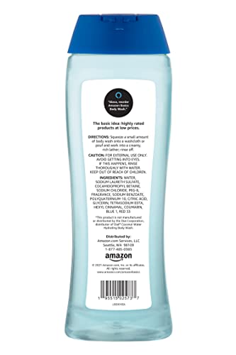 Amazon Basics Coconut Water Body Wash, 21 Fluid Ounce, 4-Pack (Previously Solimo)