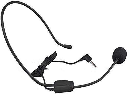 AKindle Ear Hook Mic, Flexible Wired Boom (Standard 3.5mm Connector Jack) for Voice Amplifier,Teachers, Speakers, Coaches, Presentations, Seniors and More