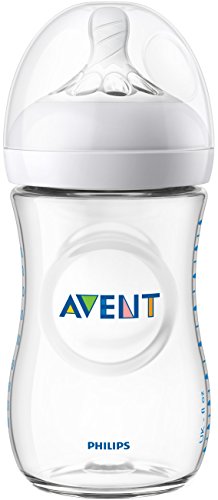 Philips Avent Natural Baby Bottle, Clear, 9oz, 5pk, SCF013/57