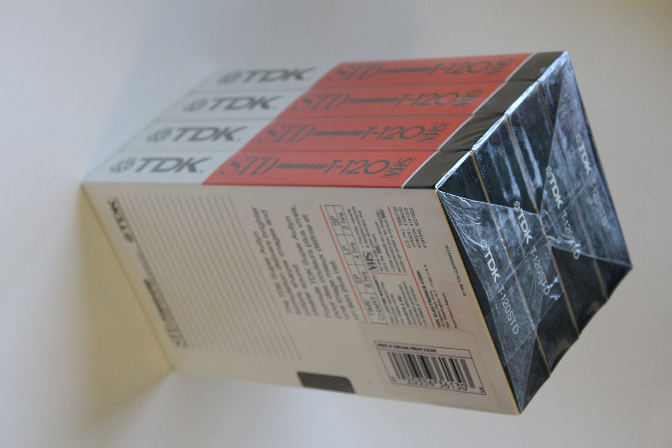 TDK Video Tape T120, Pk/4 (T-120RVS4)