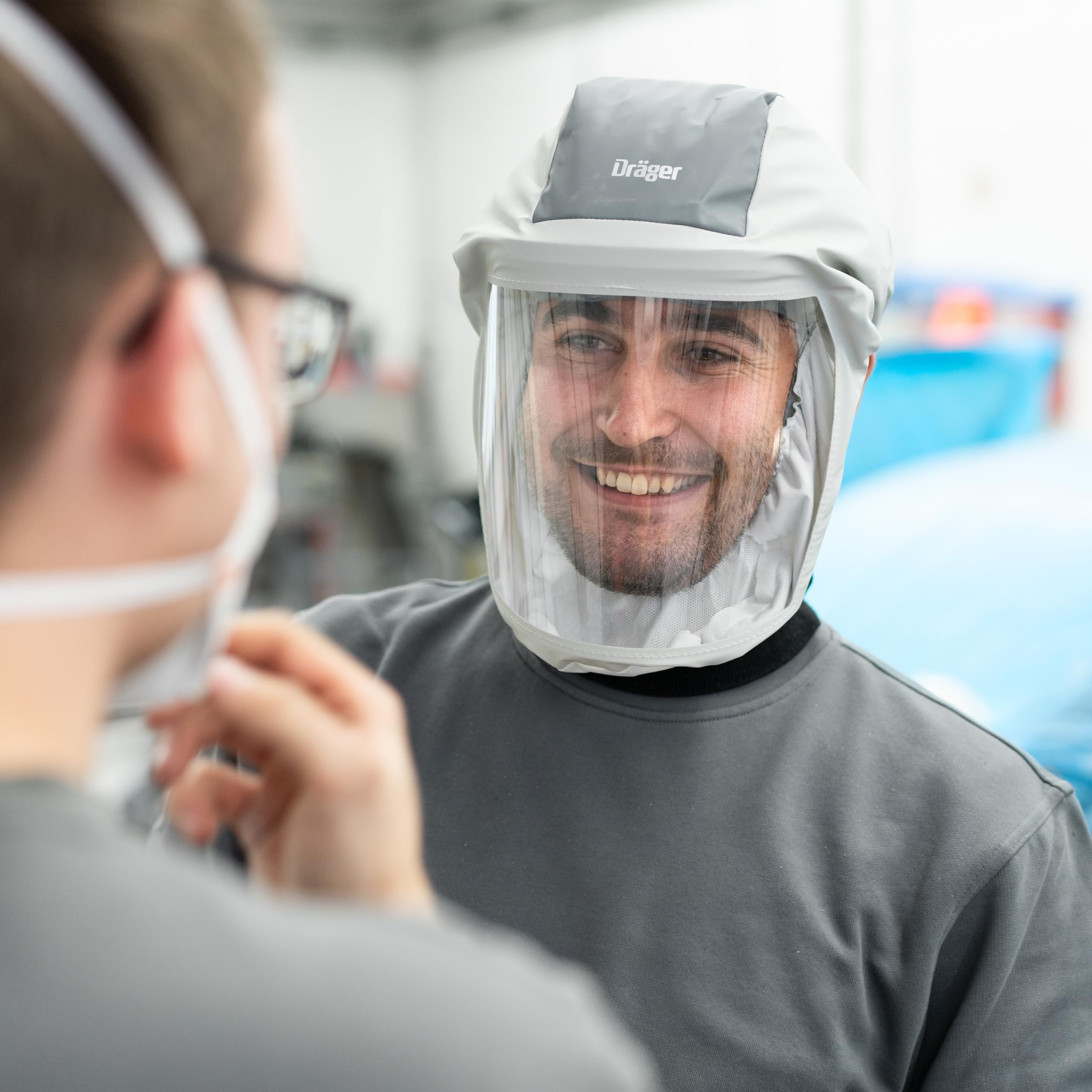 Dräger Premium Hood for X-plore 8500, Short Hood | Reusable Safety Hood for Powered Air-Purifying Respirator (PAPR), Size L/XL