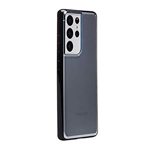 Amazon Basics Hybrid Series Case for Samsung Galaxy S21 Ultra, Matte Black