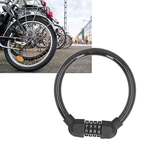 Anti Theft Bike Lock, Waterproof The Same Interlocking Function Password Unlocking Bike Lock High Security for Bike for Cyclist(Black)