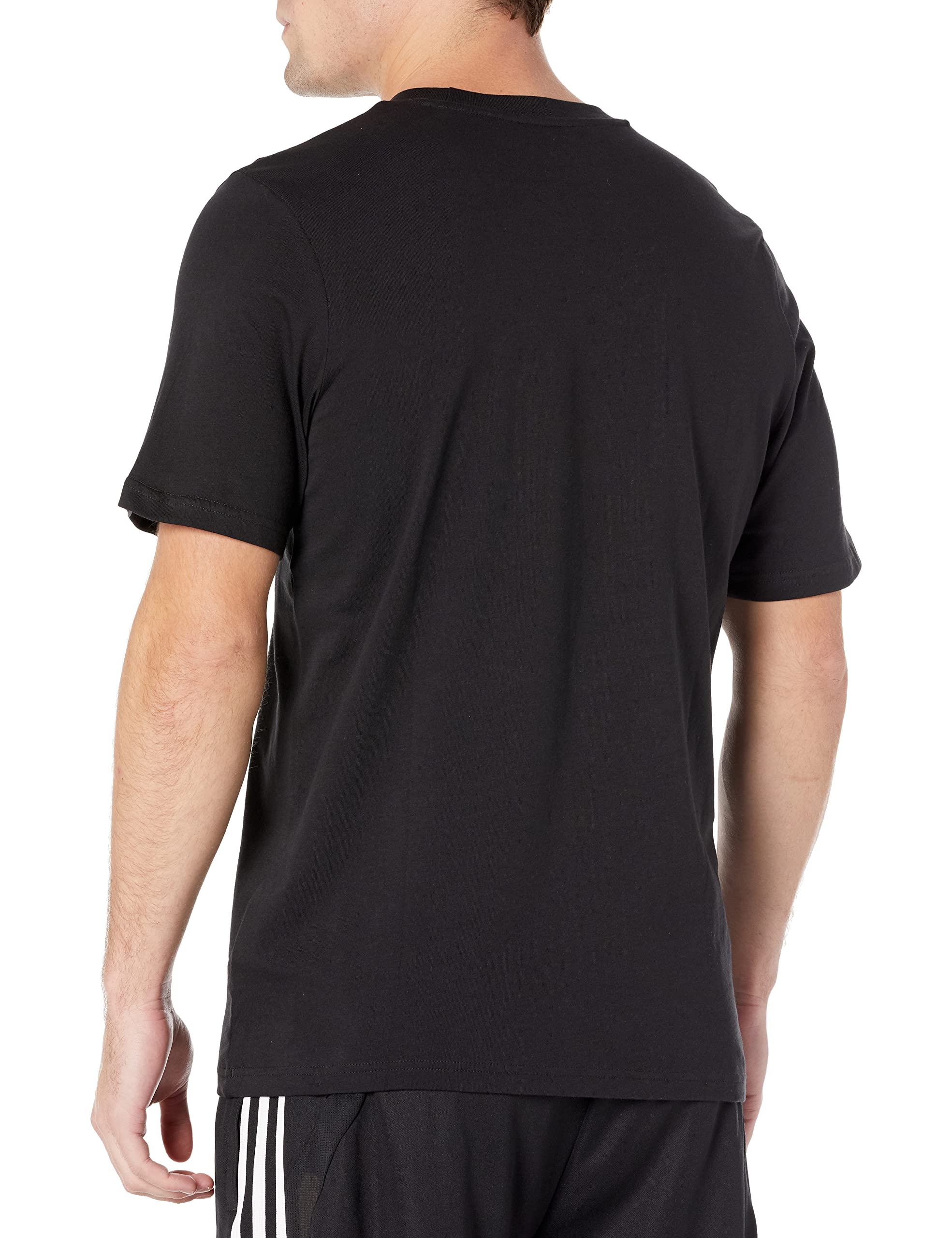 adidas Men's Embroidery Badge of Sport Graphic Tee, Black, Medium
