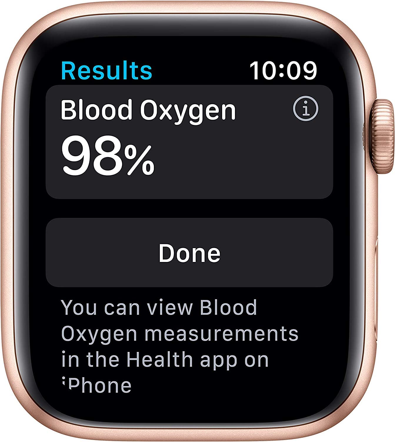 Apple Watch Series 6 (GPS, 44mm) - Gold Aluminum Case with Pink Sand Sport Band (Renewed)