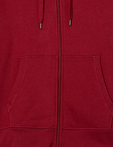 Amazon Essentials Men's Full-Zip Fleece Hoodie (Available in Big & Tall), Red, Large