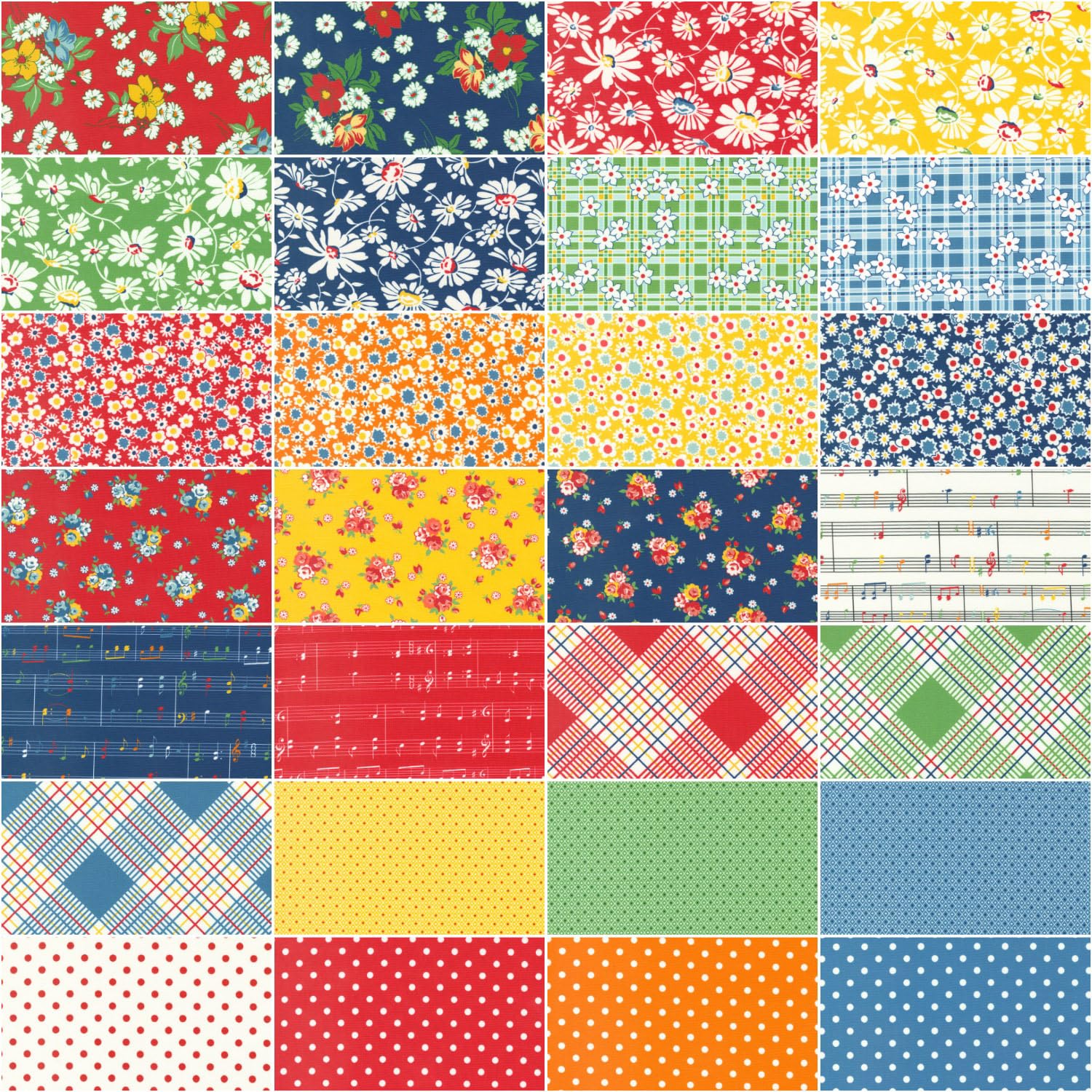 American Jane Sweet Melodies 28 Fat Quarters Moda Fabrics 21810AB