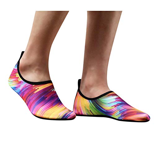 Beach Summer Surf Exercise Water Socks Yoga Outdoor Shoes Couples Swim Women's Womens Go Walk Steady Sneaker Multicolor