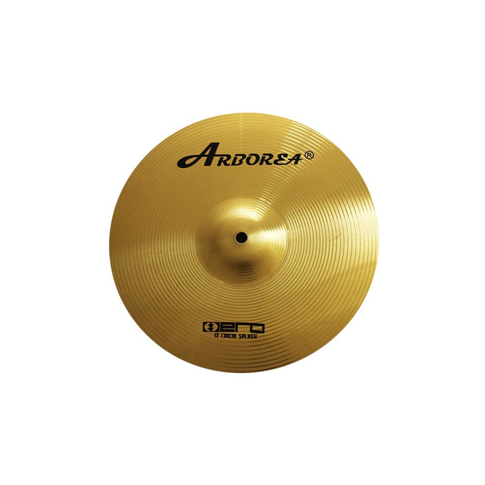 Arborea Splash Cymbal 12 Inch Brilliant Finish Cymbal Bright Sound Drum Cymbal For Practice