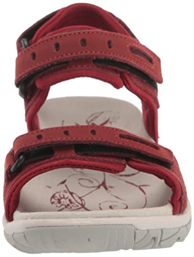 ALLROUNDER by MEPHISTO Women's Lagoona Sandal, Red, 9