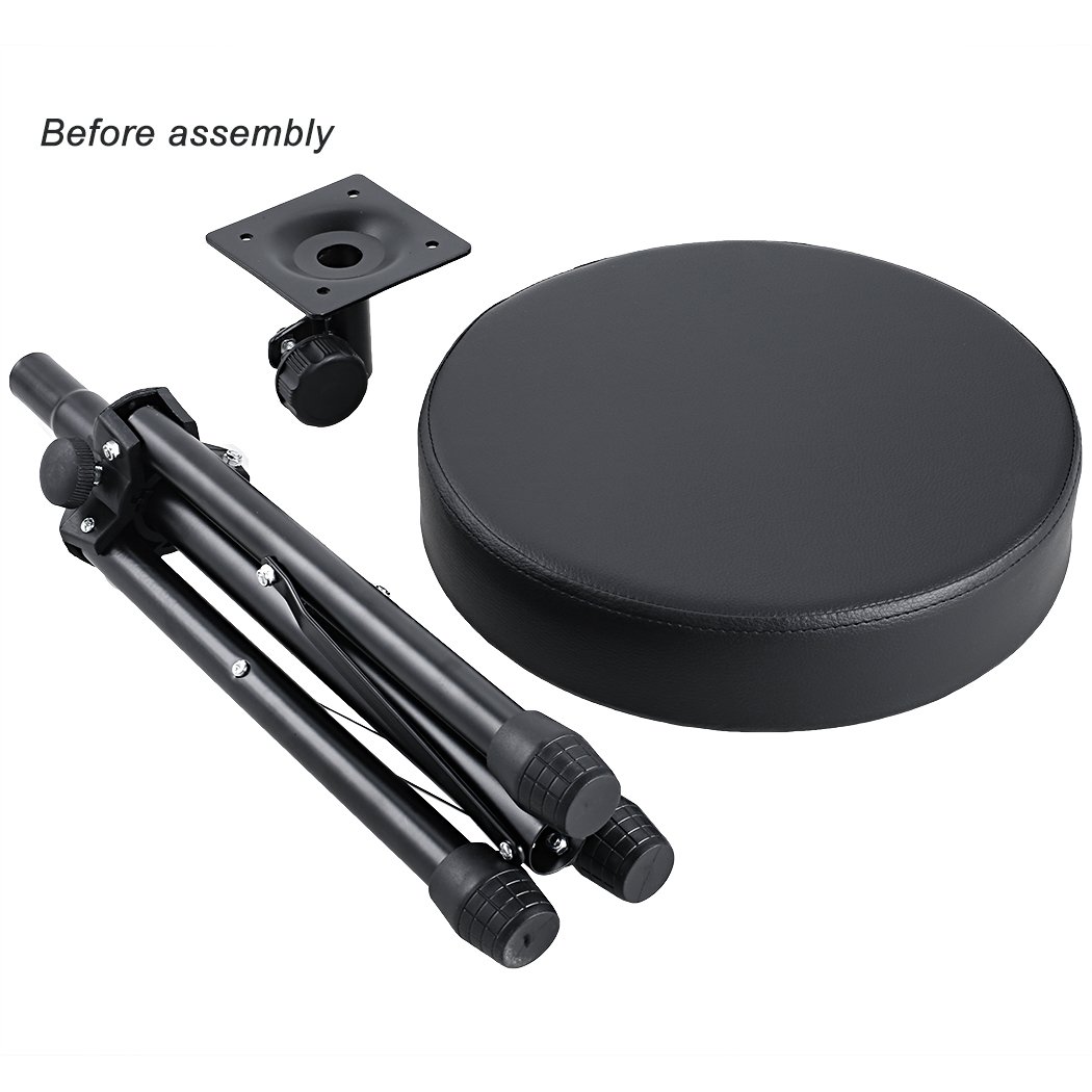 Anfan Universal Drum Throne Adjustable Padded Drum Stool with Anti-Slip Feet for Adults and Kids