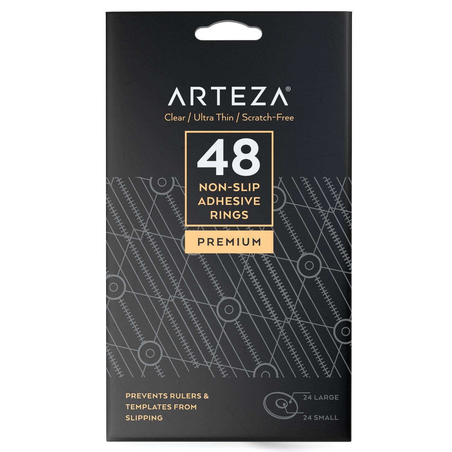 ARTEZA Quilting Rulers Set of 4, Double-Colored Acrylic Sewing Ruler