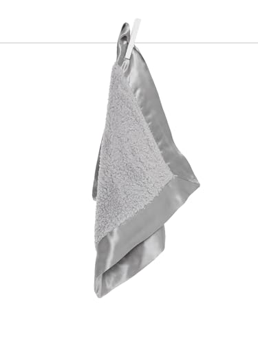 Little Giraffe Chenille Satin Blanky 17" x 17", Silver